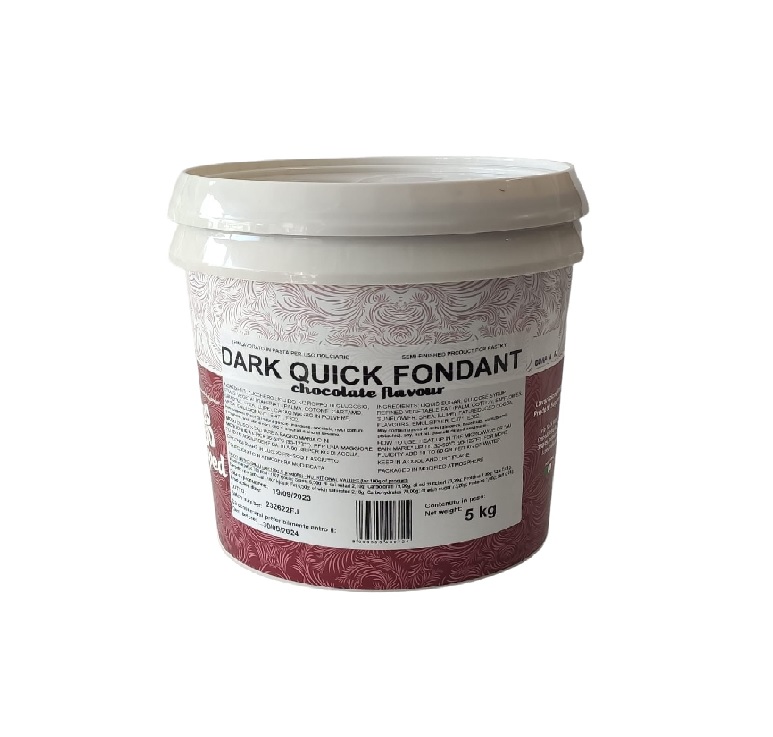 DARK QUICK FONDANT 5kg, okus čokolade - Dora trgovina shop